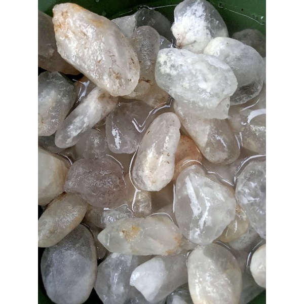 Jual 1/4 KG Batu Kecubung Es / Kinyang / Ice Quartz ( Rough Batu Bahan ...