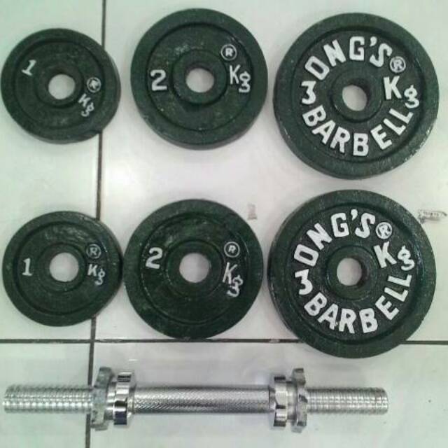 Jual Barbel 1 set 15kg / Paket Barbel 1 set 15 kg | Shopee Indonesia