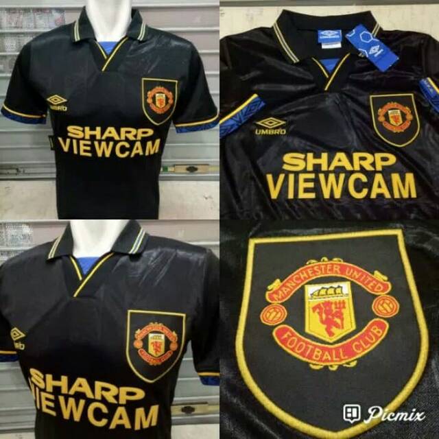 Jual Jersey Baju Bola Retro Classic MU Man Manchester United Away 3rd ...
