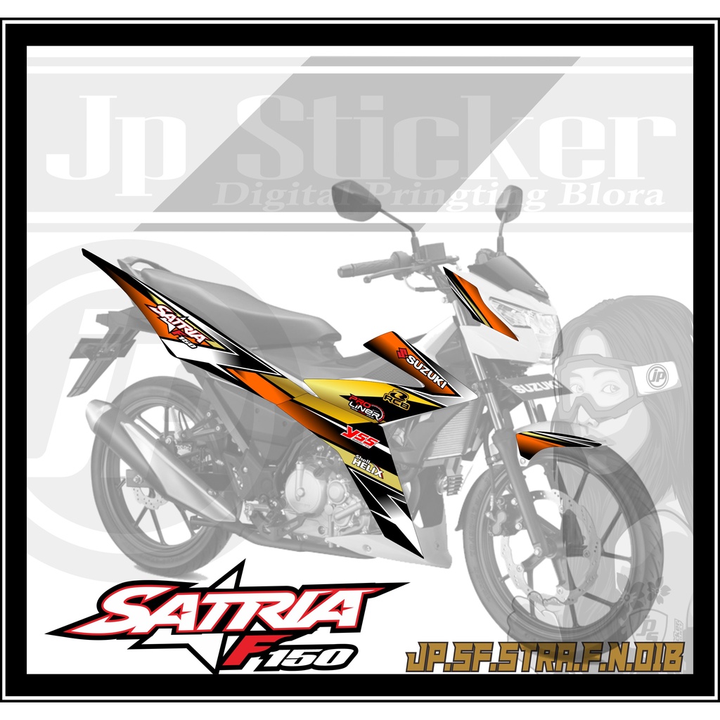Jual Sticker Striping Satria F150 FI - Stiker Variasi Motor Suzuki ...