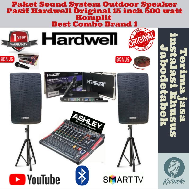 Jual Paket Sound System Outdoor Hardwell Original Speaker Pasif 15 inch ...