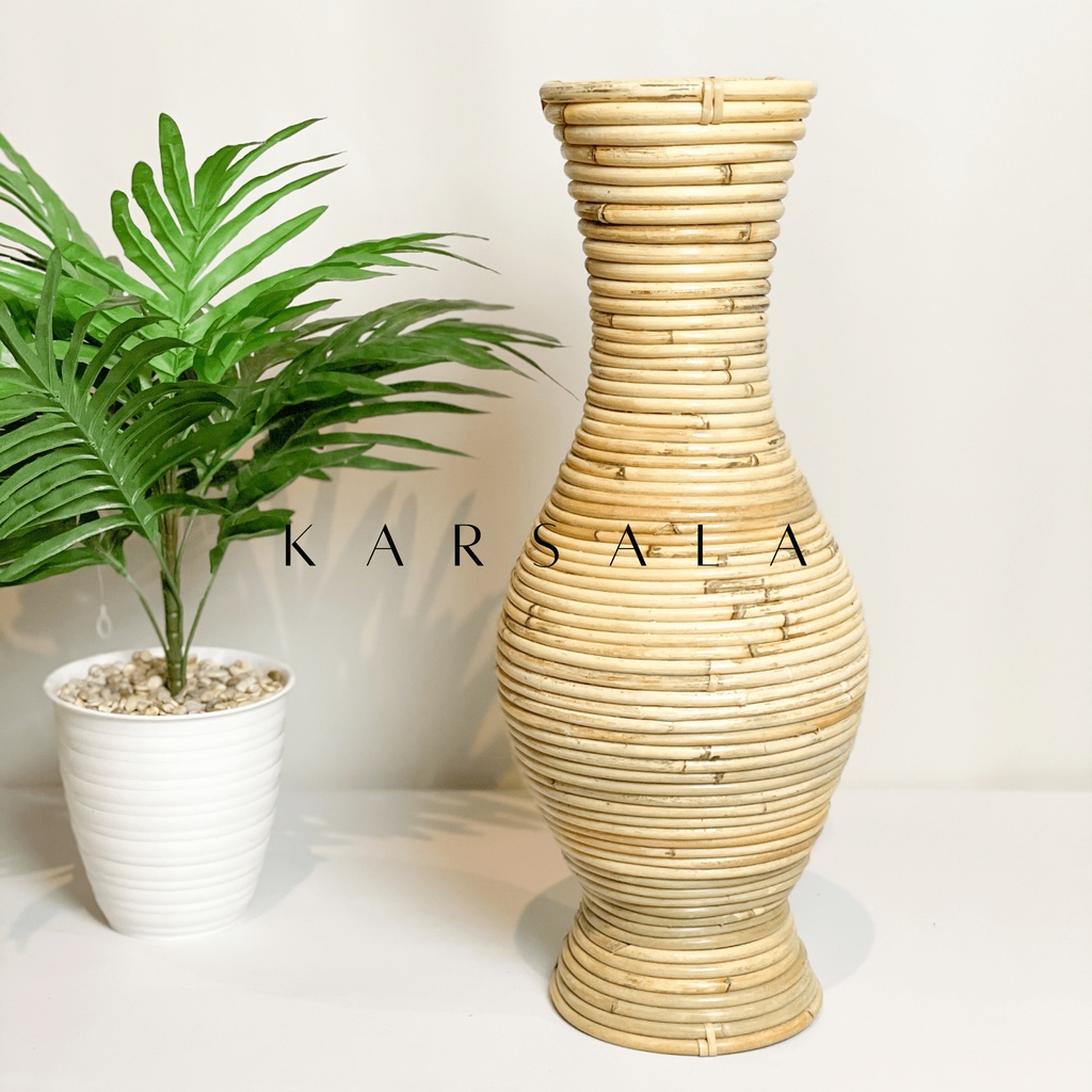 Jual KARSALA Agave Vase | Vas Bunga Anyaman Rotan | Guci Tempat ...