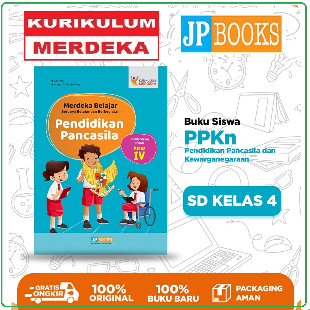 Jual Buku Merdeka Belajar PPKN SD Kelas 4 - Penerbit JP Books (Buku ...