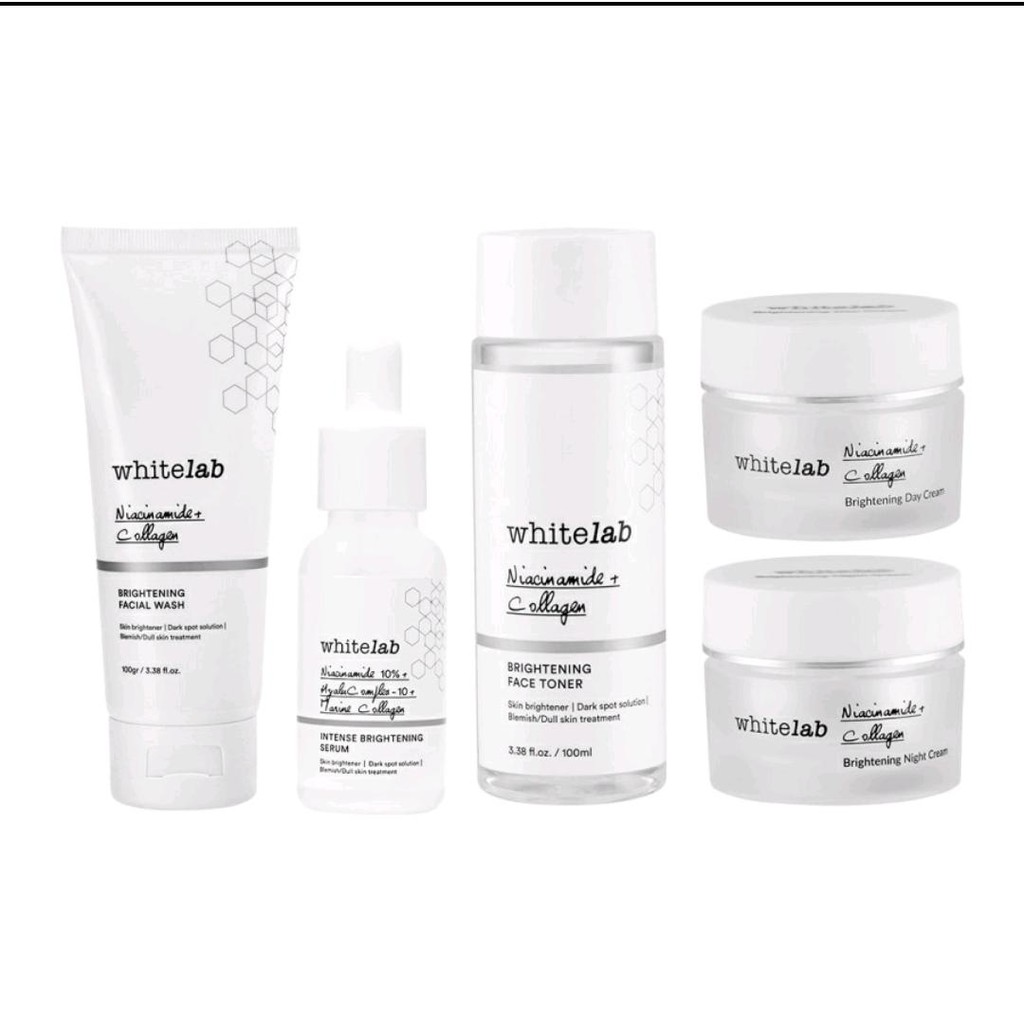 Jual Whitelab Brightening Paket Wajah & Serum / Pencerah, Pemutih, Anti ...