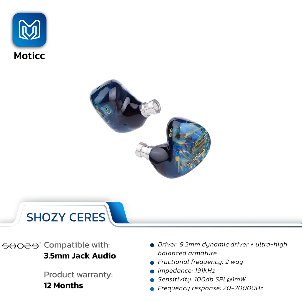 Jual Shozy Ceres Hybrid Technology In Ear Earphone 2 Way Frequency ...
