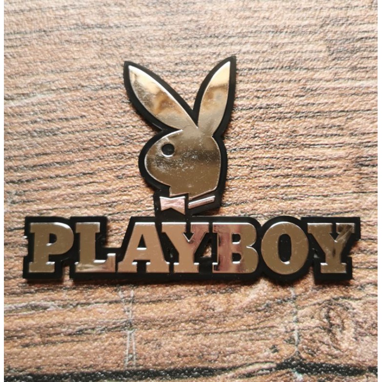 Jual Sticker Emblem PlayBoy-Chrome | Shopee Indonesia