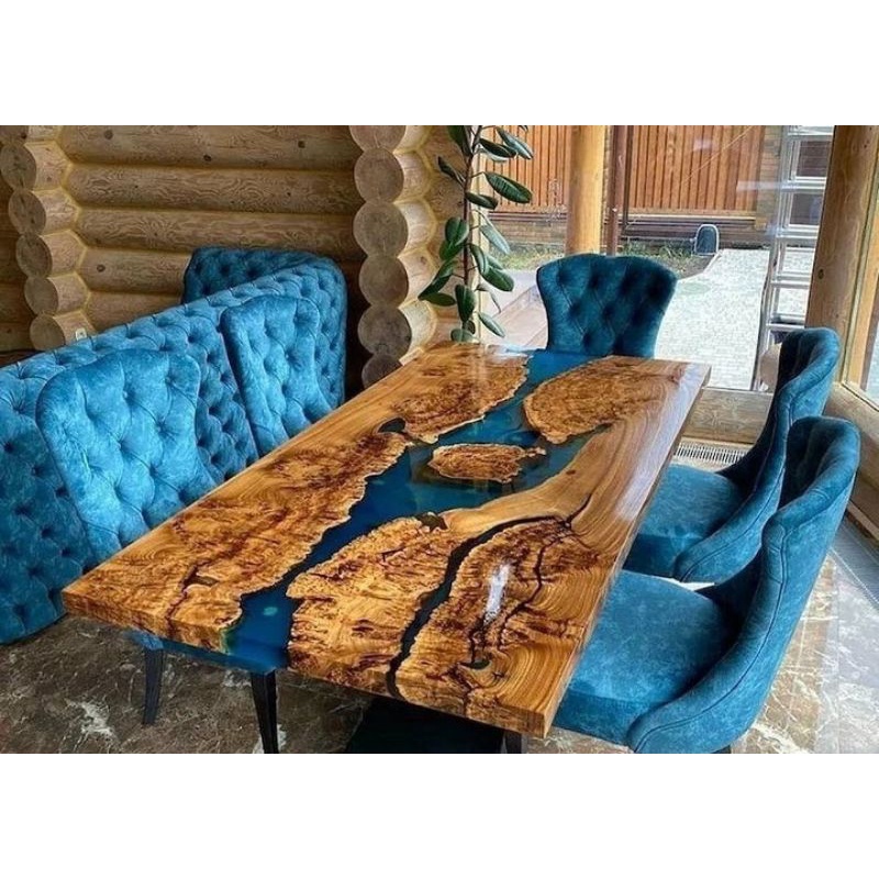 Jual SET MEJA MAKAN MINIMALIS MEWAH ELEGAN MEJA MAKAN RESIN 6 KURSI ...