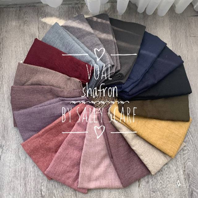 Jual Hijab voal shafron/ zafron Premium famillyhijab | Shopee Indonesia