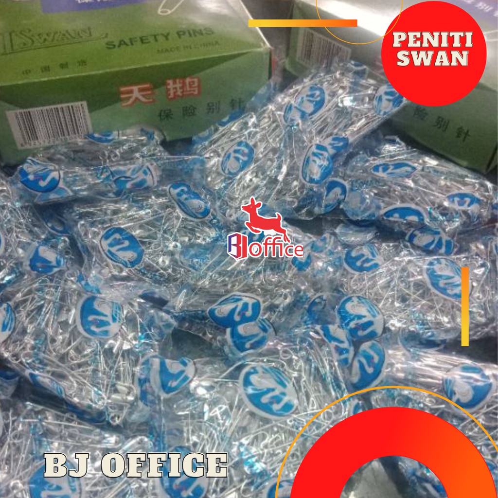 Jual Peniti Swan / Safety Pins / Peniti Kemasan Plastik / Isi lebih ...