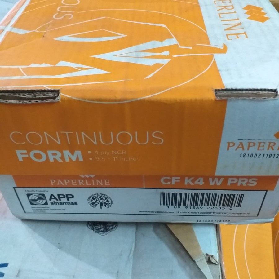 Jual Kertas Continuous form 9,5x11 4ply bagi 2 merk Paperline | Shopee ...