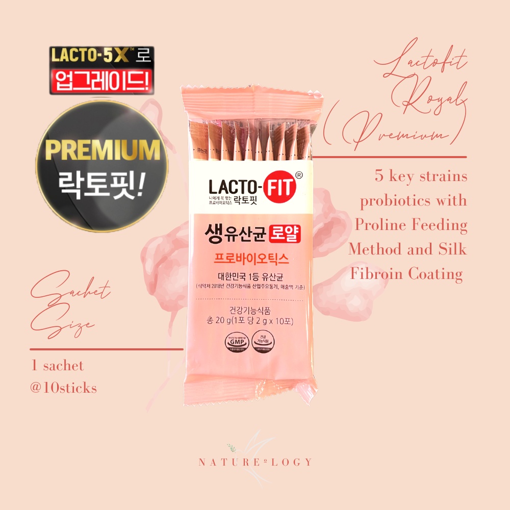 Jual LACTO-FIT Probiotic ROYAL PLUS 1SACHET @10sticks (Korea Probiotik ...