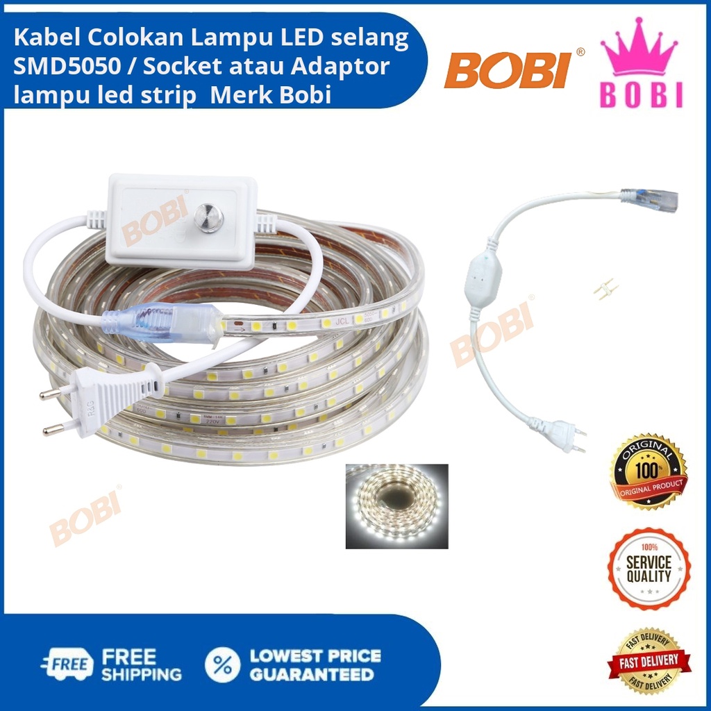 Jual Kabel Colokan Putih kode 6353-5 Lampu LED selang SMD5050 / Socket ...