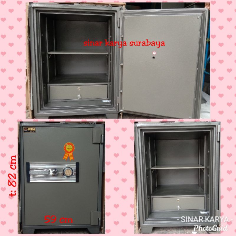 Jual Brankas OKIDA DS 80 A Brangkas Tahan Api DS80A Safety Box Lemari arsip besi | Shopee Indonesia