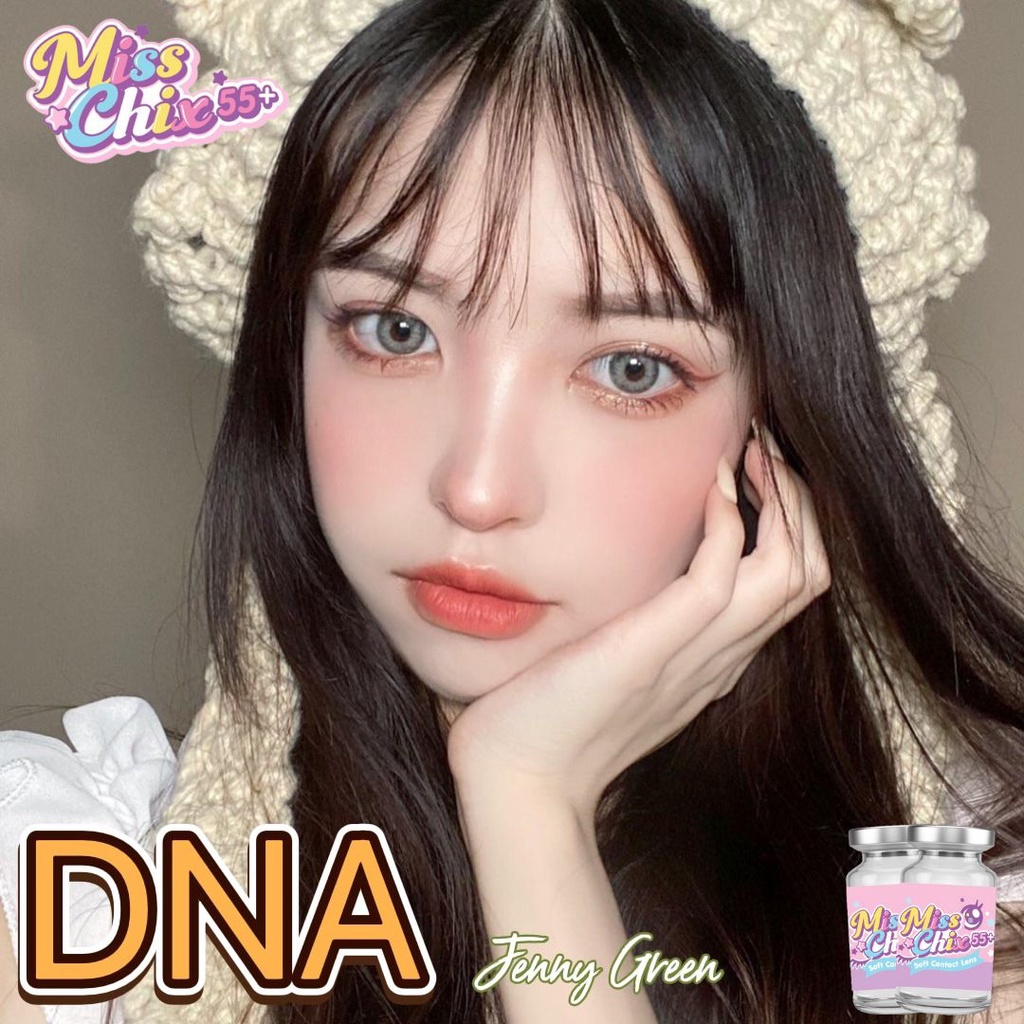 Jual Softlens MISSCHIX DNA JENNY GREEN NORMAL S/D -5.00 | Shopee Indonesia