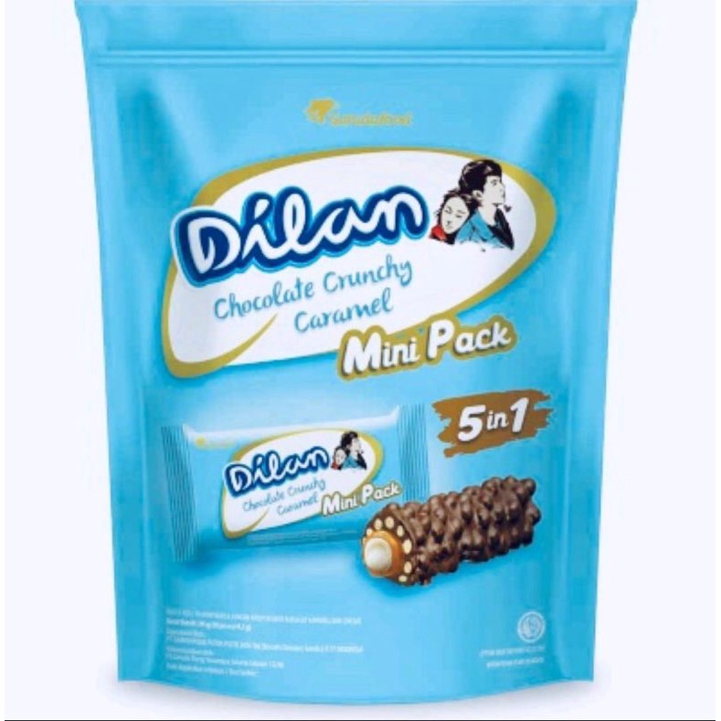 Jual Coklat Dilan Mini Pack (isi 10 pcs) / Coklat Dilan Crunchy Carsmel ...