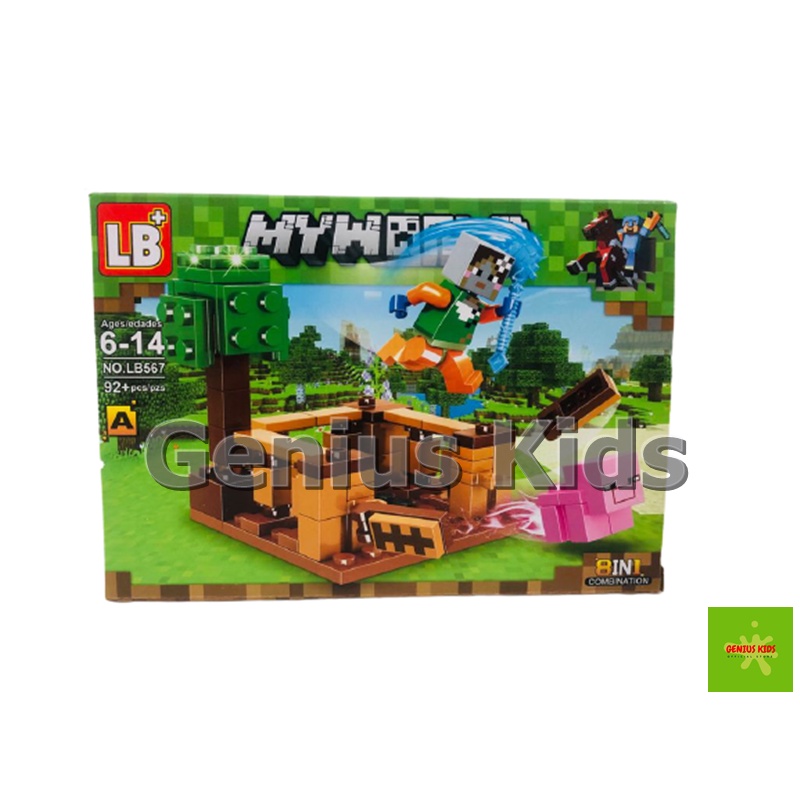 Jual Mainan edukasi minecraft / block mine craft mainan block bongkar ...