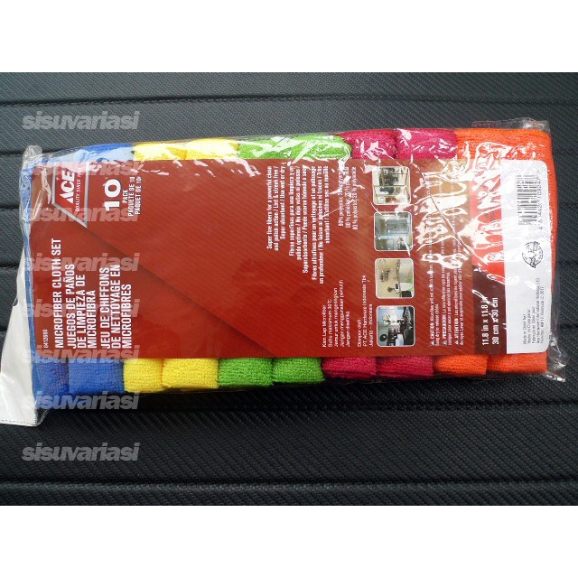 Jual MOBIL-KARPET- KAIN LAP MICROFIBER ACE HARDWARE ISI 10 -KARPET ...
