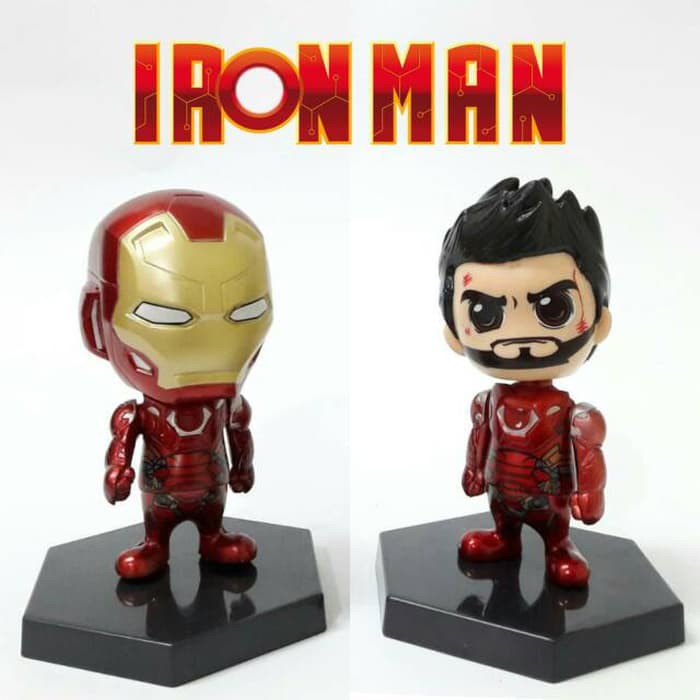 Jual IRON MAN CHIBI Action Figure Pajangan Boneka Miniatur | Shopee ...