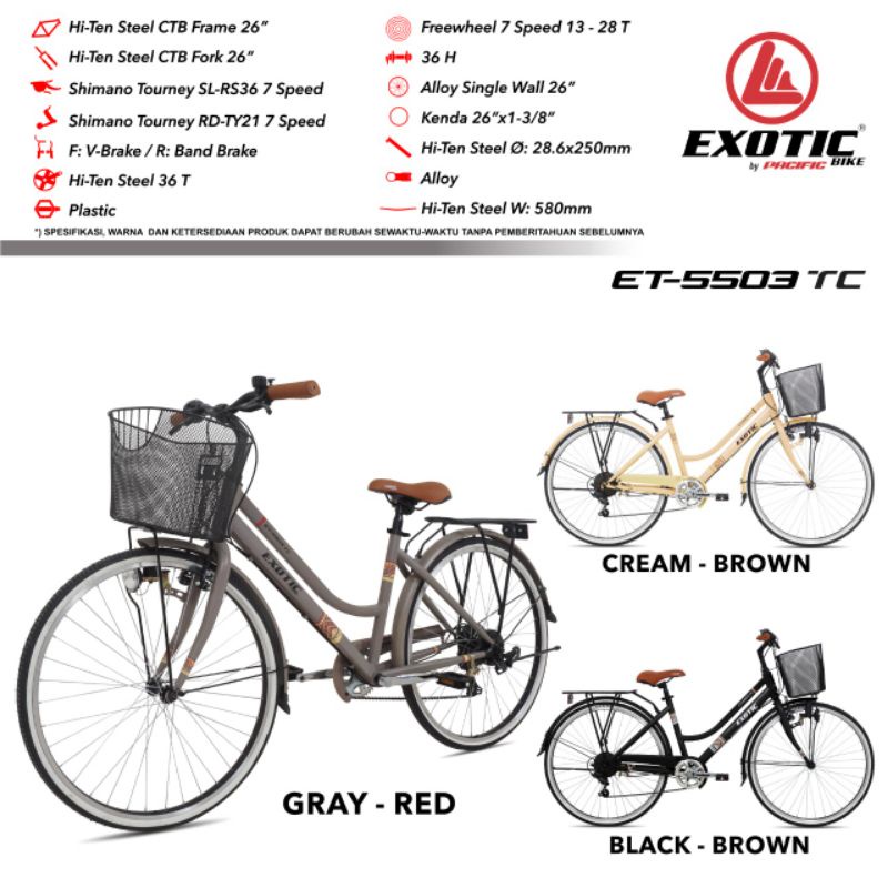 Jual SEPEDA MINI 26 INCH ET 5503 TC EXOTIC | Shopee Indonesia