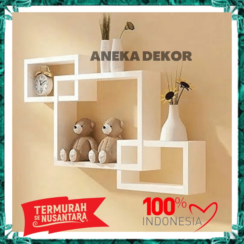 Jual Hiasan Rak Rack Dinding Kayu Rumah Aesthetic Estetik Dekorasi ...