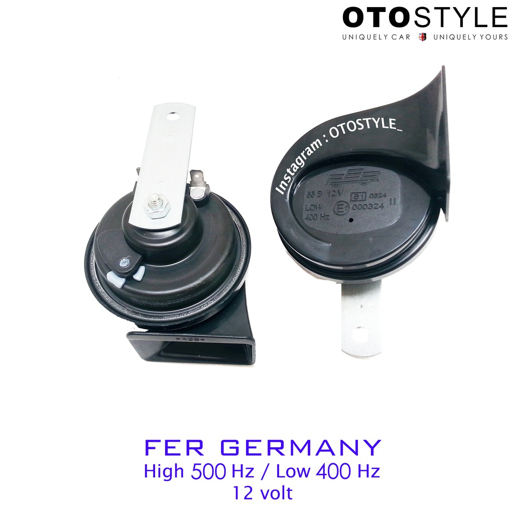 Jual Klakson mobil Horn FER , Original - Made in Germany | Shopee Indonesia