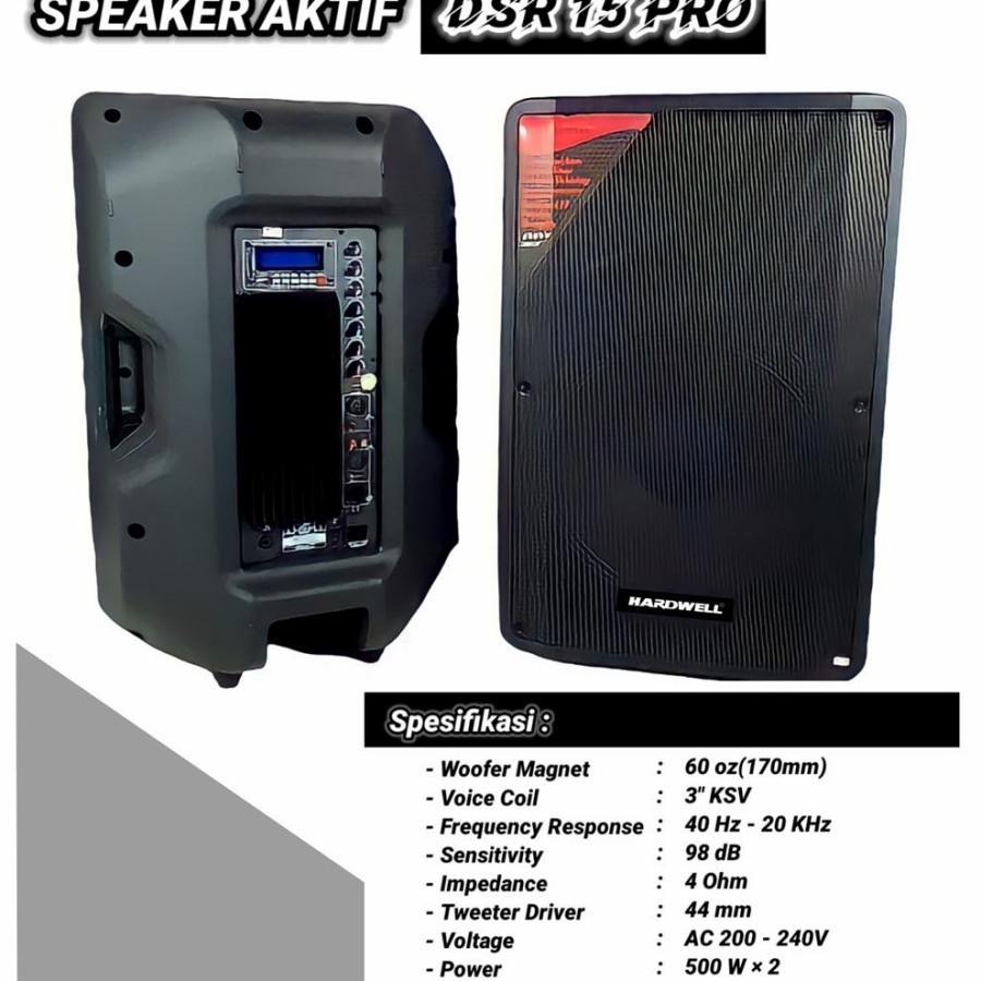 Jual Speaker Aktif Hardwell DSR 15 Pro DSR15PRo 15 Inchi Original ...
