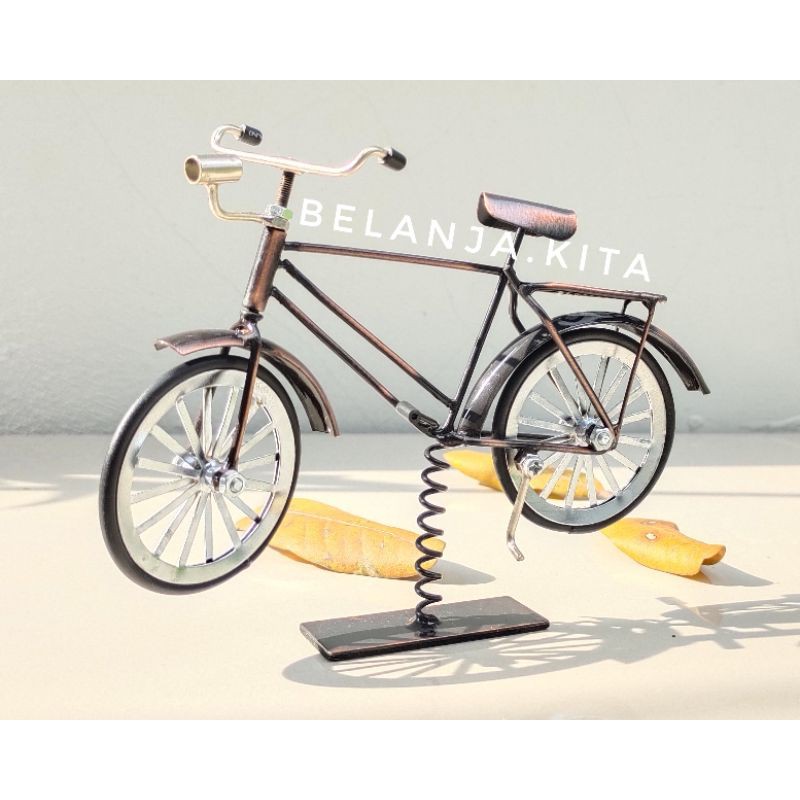 Jual miniatur hiasan sepeda besi logam kawat | Shopee Indonesia