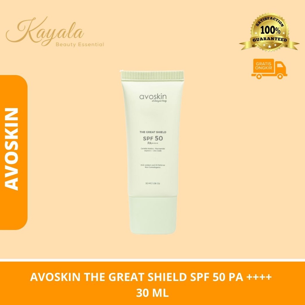 Jual Avoskin The Great Shield Sunscreen SPF 50 PA ++++ | Shopee Indonesia