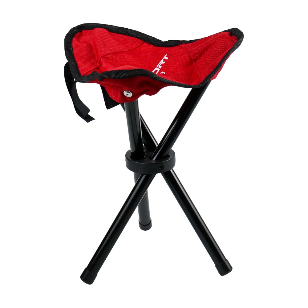 Jual Kursi Lipat Memancing Folding Legged Beach Stool Chair MERAH ...