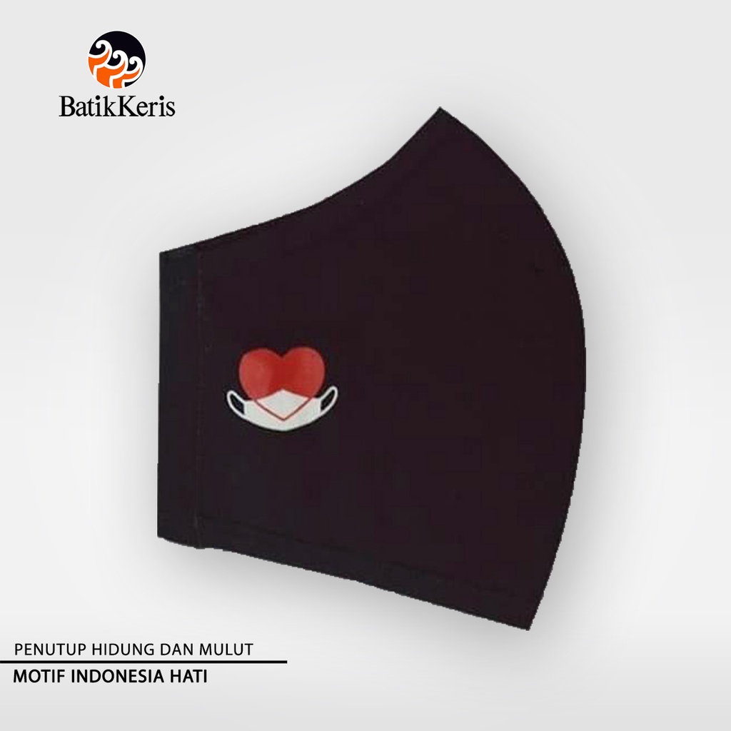 Jual Penutup Hidung dan Mulut Motif Indonesia Hati | Shopee Indonesia