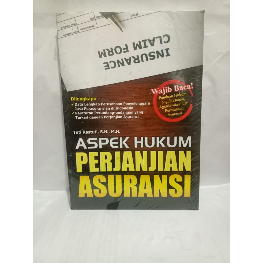 Jual Buku Aspek Hukum Perjanjian Asuransi - Tuti Rastuti | Shopee Indonesia