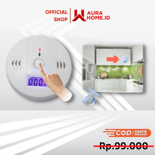 Jual Detektor CO Carbon Monoxide Smoke Alarm Detector / Alat Sensor ...