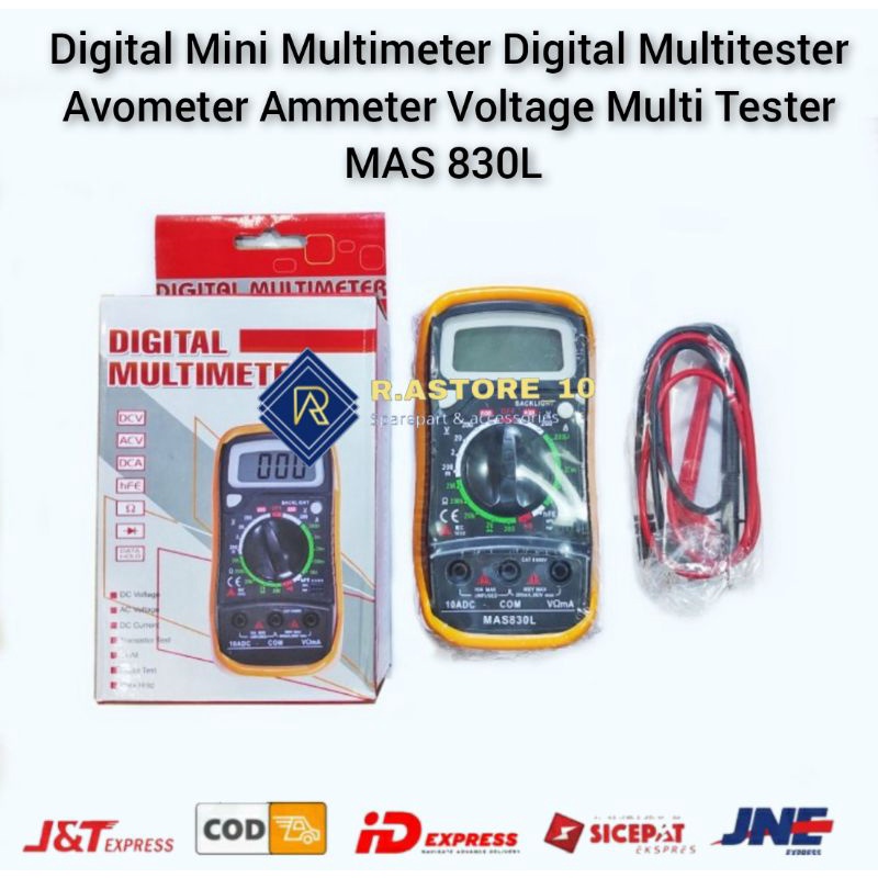 Jual Digital Mini Multimeter Digital Multitester Avometer Ammeter ...