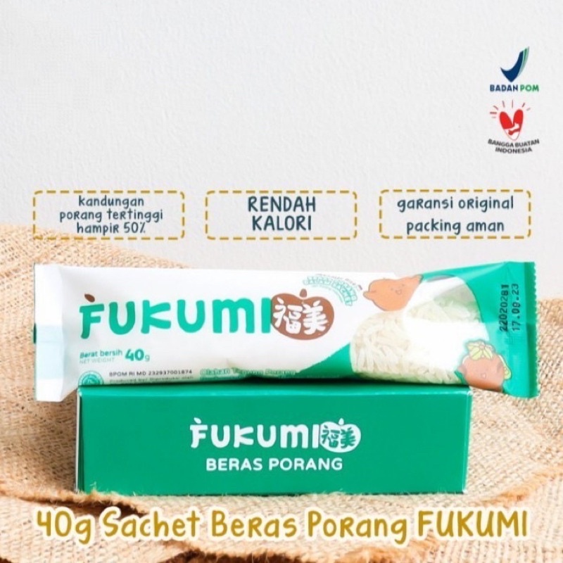 Jual Fukumi Beras Porang Sachet Tidak Perlu dicuci Hanya Tuang Air ...