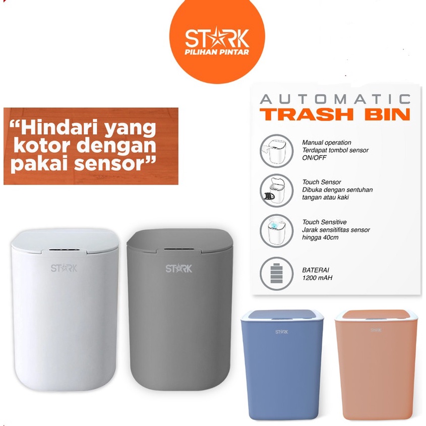 Jual STARK SHL- TCM1601 Tempat Sampah Sensor Otomatis Elektrik 16 Liter | Shopee Indonesia