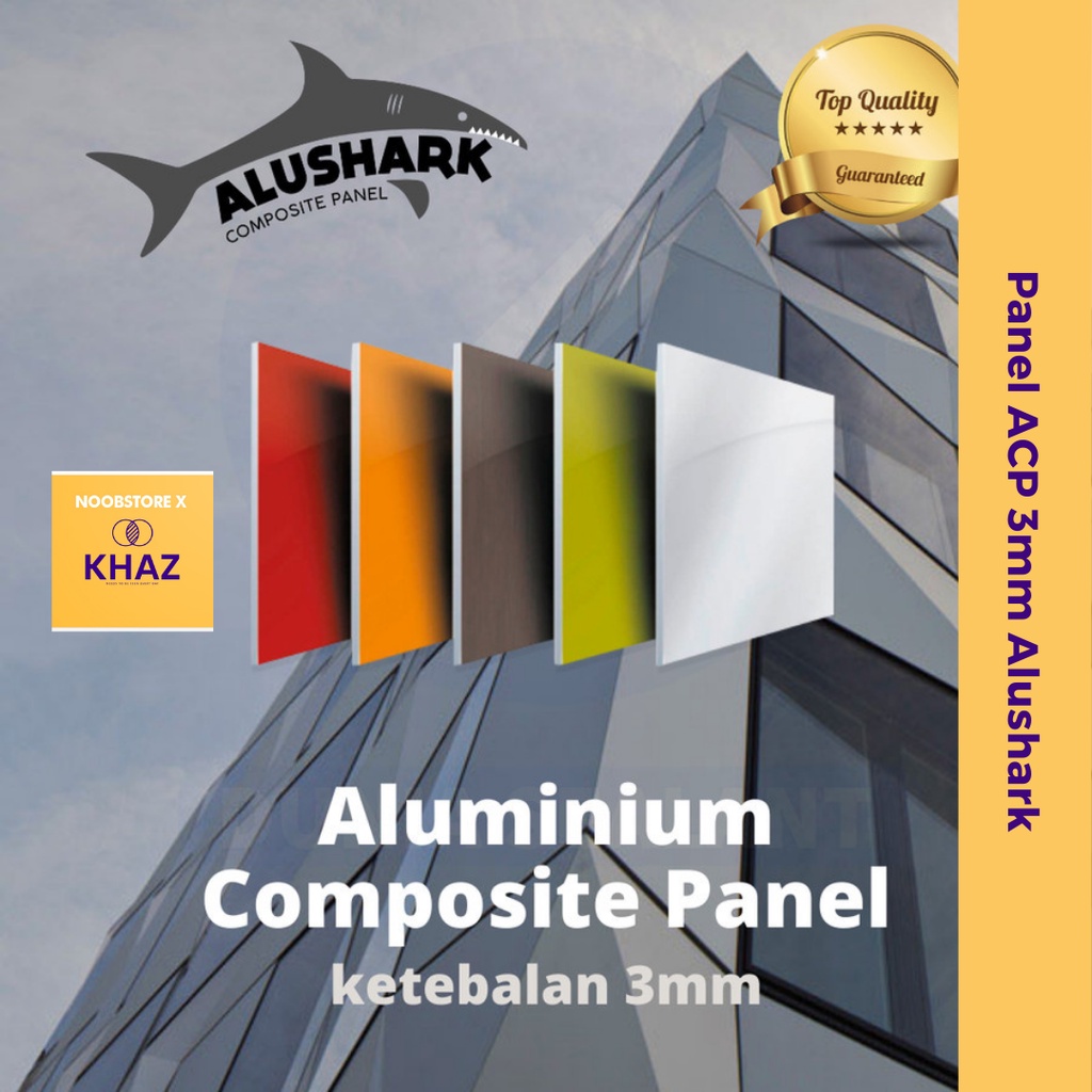 Jual ACP 3mm Aluminium Composite Panel ALUSHARK Triplek Aluminium Lembaran | Shopee Indonesia