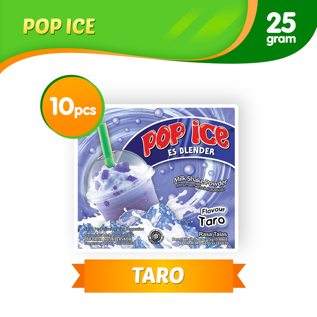 Jual Pop Ice Talas Taro 25gr isi 10 per Renceng | Shopee Indonesia