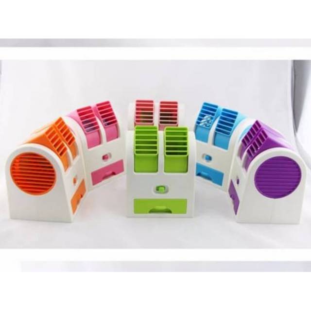Jual AC DUDUK DOUBLE FAN FRAGRANCE MINI | Shopee Indonesia