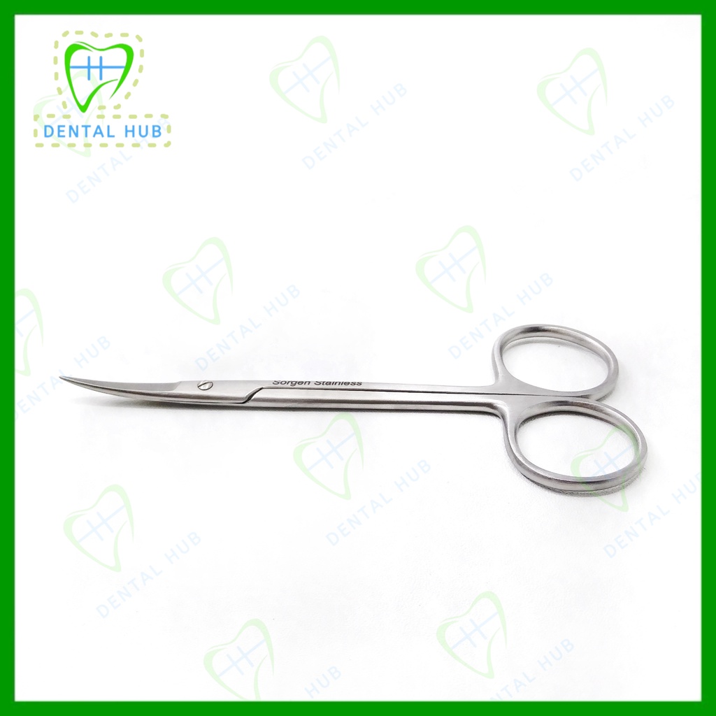 Jual IRIS SCISSOR CURVED Gunting Iris Bengkok 11.5 cm Stainless Steel ...