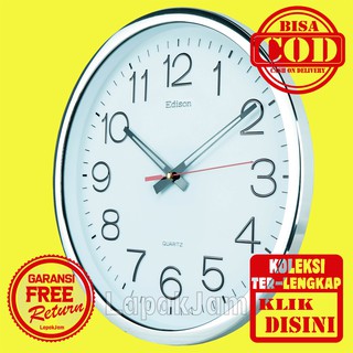 Jual JAM DINDING KANTOR JAM DINDING MINIMALIS ELEGAN MURAH AWET 31 CM ...
