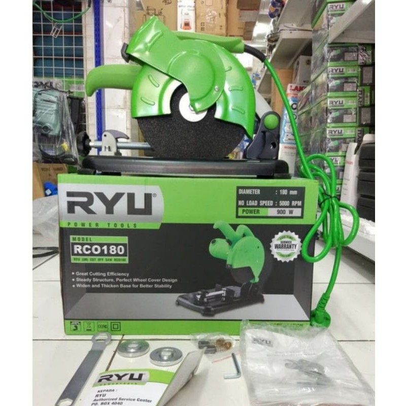 Jual Mesin Cut Off Saw Ryu 7 inch Tekiro 180mm /Alat Potong Besi RCO180 ...