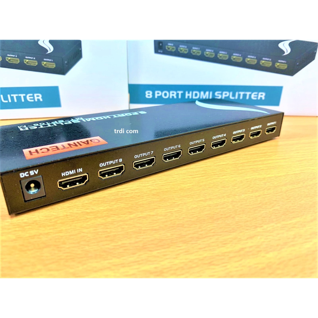 Jual Hdmi Spliter 8port Gaintech Splitter 8 Port 1-8 port Splitter 1x8 ...
