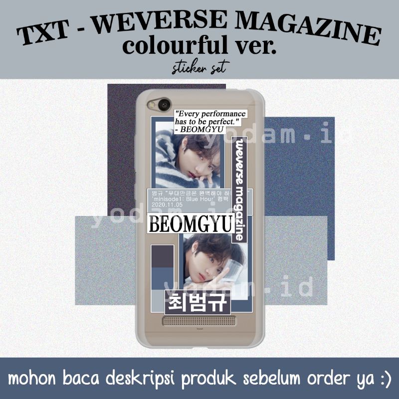 Jual DIY STICKER CASE, STICKER AESTHETIC, STIKER KPOP TXT - Weverse ...