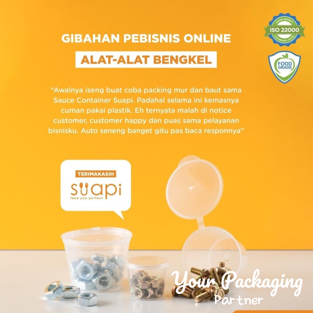 Jual Cup Puding 75ml Tutup Sambung / Cup Sauce Sambal Saos Container ...