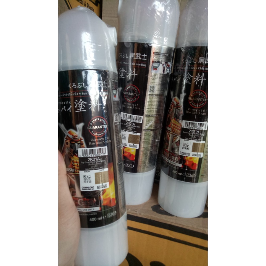 Jual cat semprot samurai pilok pilo samurai clear 2k01A top coat clear ...