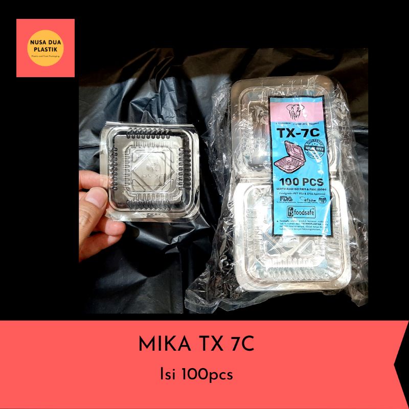 Jual Mika TX 7C Kotak Pembungkus Makanan Kue Kecil | Shopee Indonesia