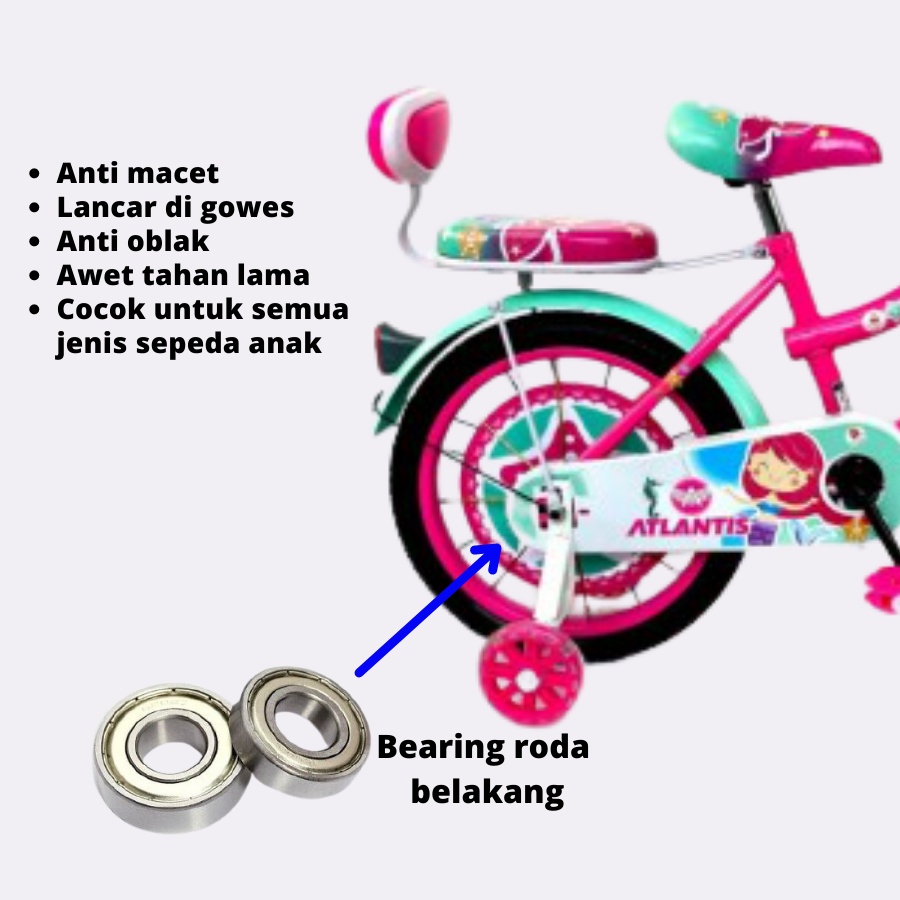 Jual Bearing sepeda anak klaher roda sepeda anak bearing roda belakang ...