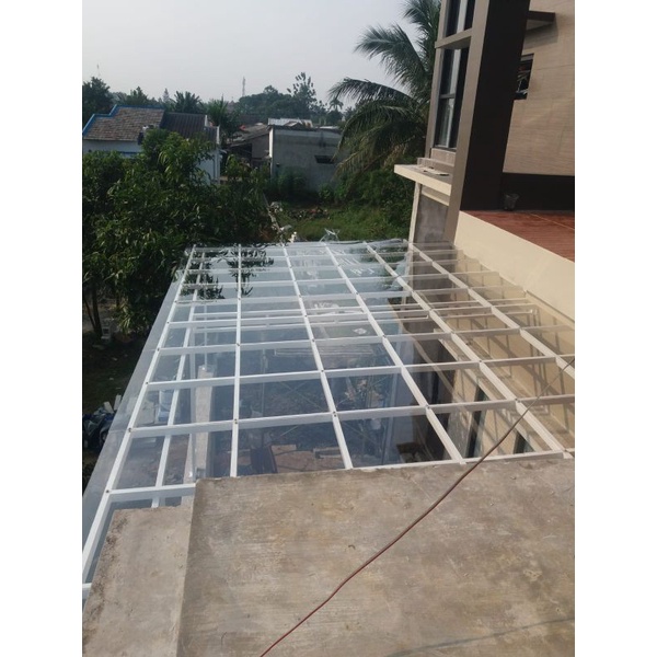 Jual Kanopy atap bening Solartuff solid/solarflat 3mm | Shopee Indonesia