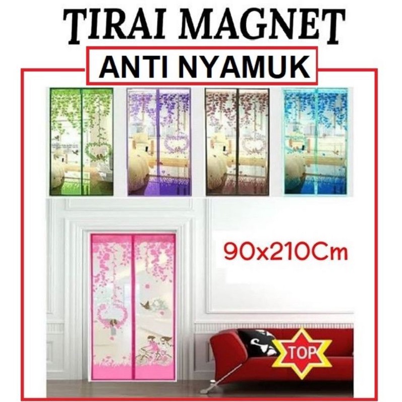 Jual Tirai Magnet anti nyamuk kelambu pintu anti nyamuk magnet | Shopee ...