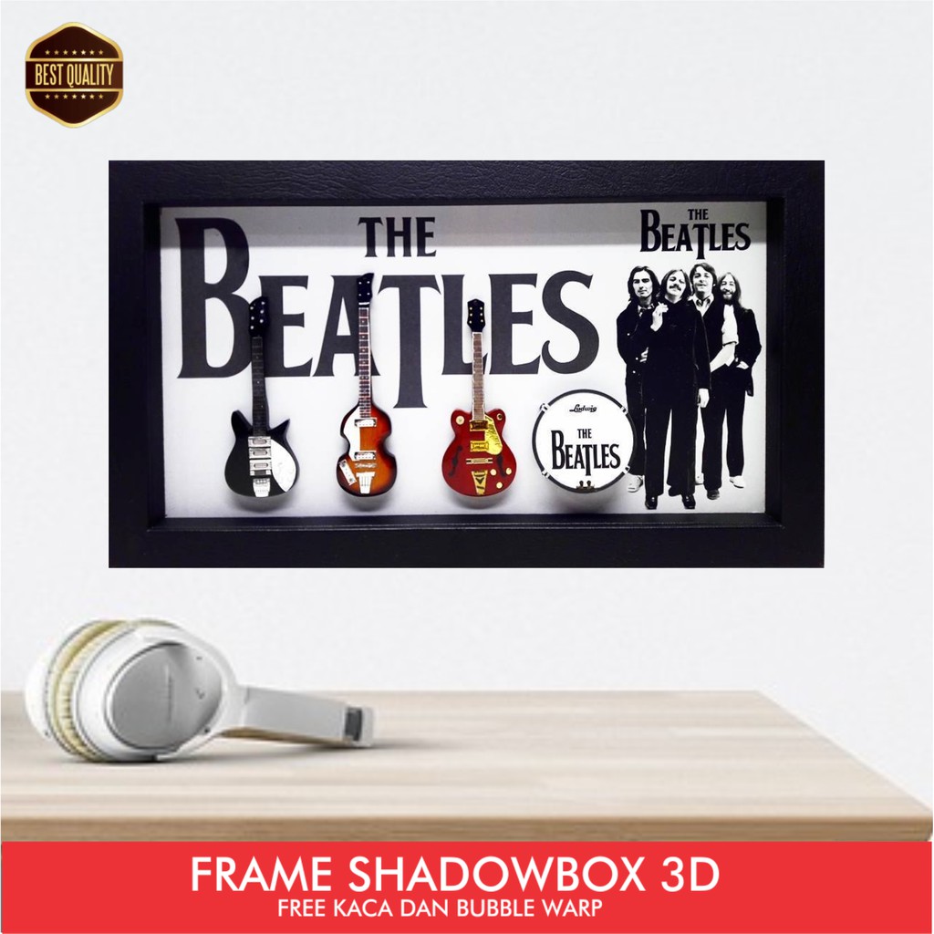 Jual Pigura the beatles Frame the beatles Shadow box the beatles ...